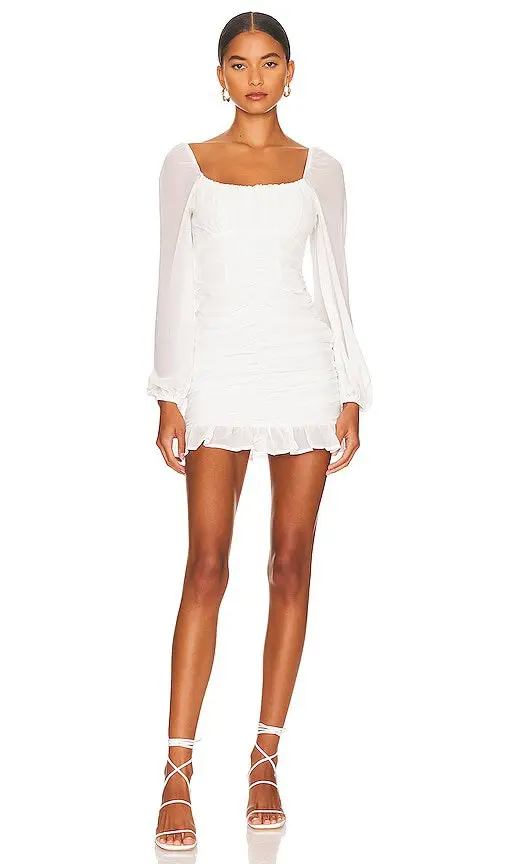 MORE TO COME Petra Ruched Mini Dress
