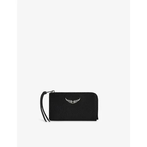 Zadig&Voltaire Zv Logo-plaque Leather Cardholder - Road