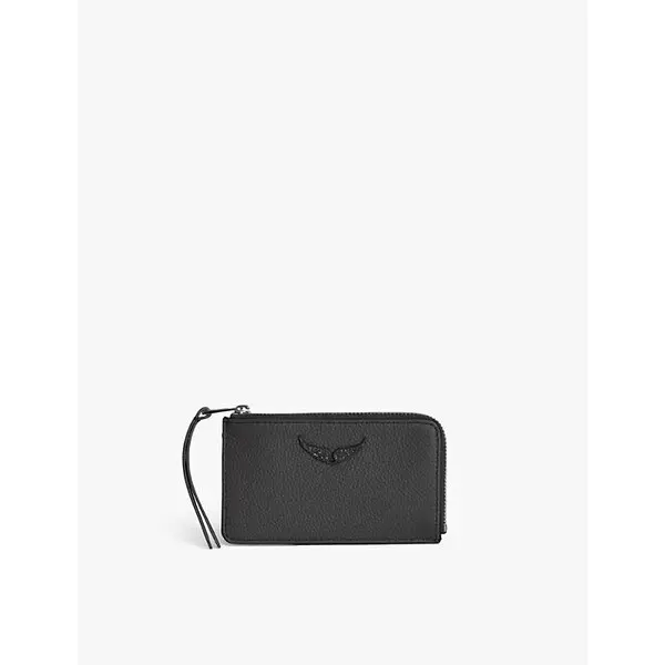 Zadig&Voltaire Zv Logo-plaque Leather Cardholder - Road