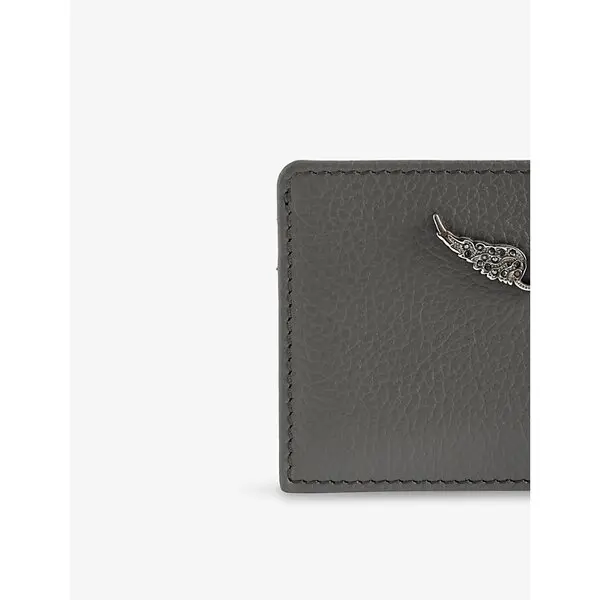 Zadig&Voltaire Zv Pass Logo-plaque Leather Cardholder - Emerald