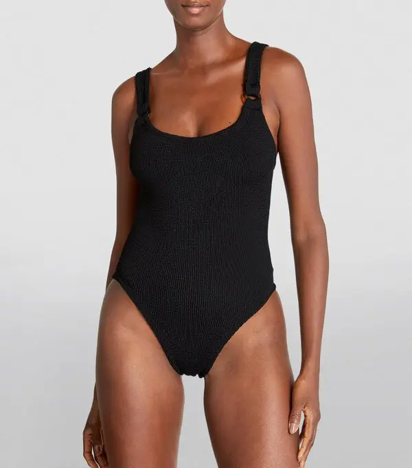 Hunza G Domino Ring One Piece Swimsuit - Black