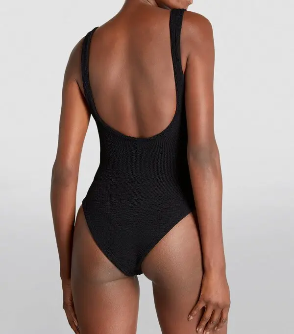 Hunza G Domino Ring One Piece Swimsuit - Black