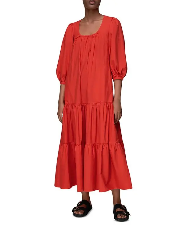 Whistles Nelly Cotton Trapeze Dress