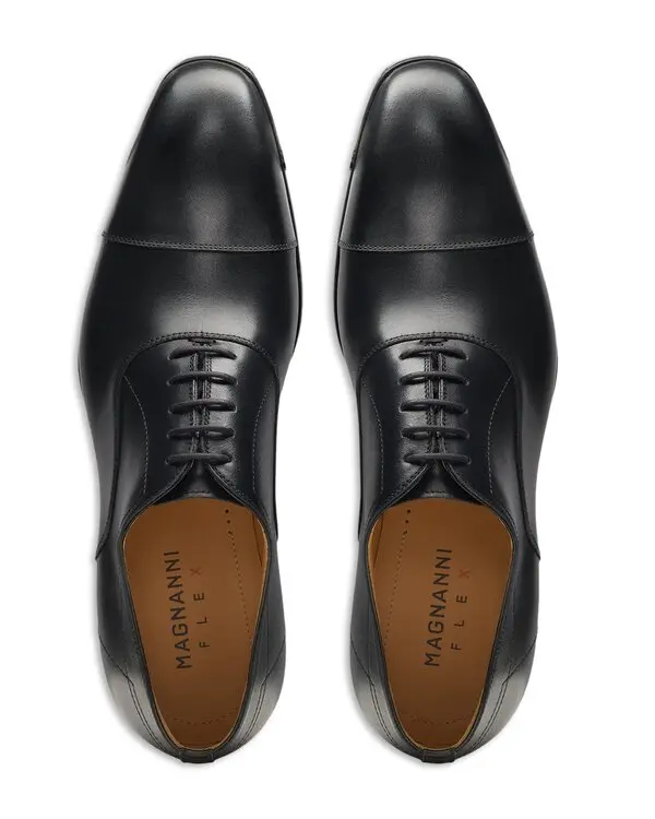 Magnanni Millar Cap Toe Oxfords - Black