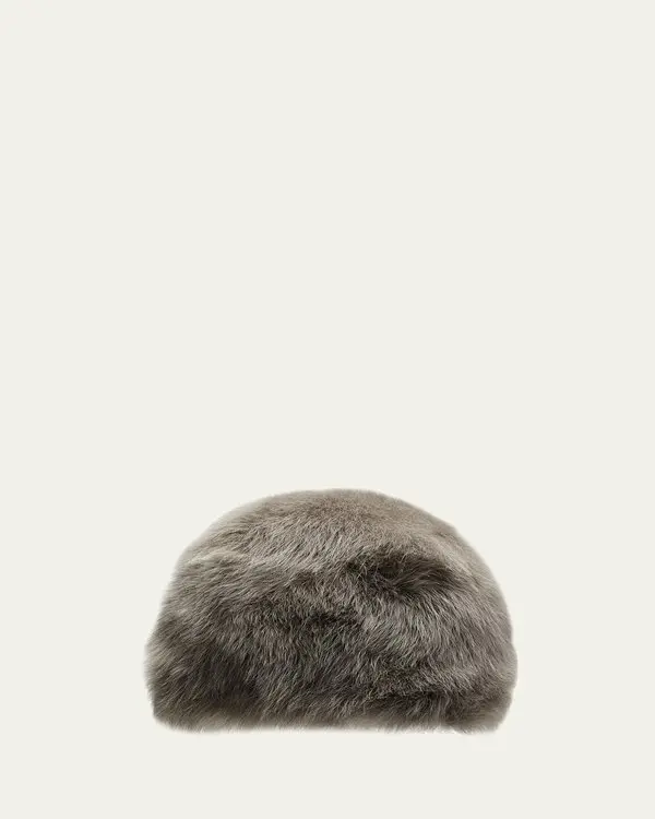 GUSHLOW AND COLE Toscana Shearling Russian Hat - Storm
