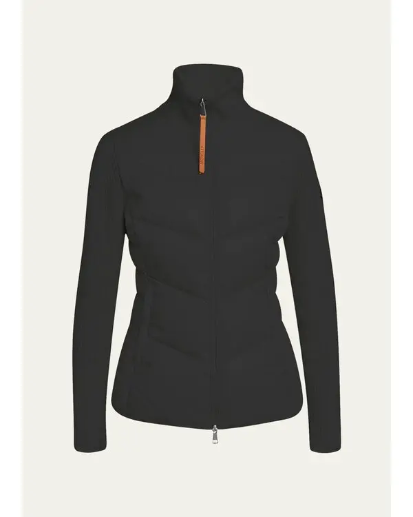Moncler Puffer Knit Cardigan - Black