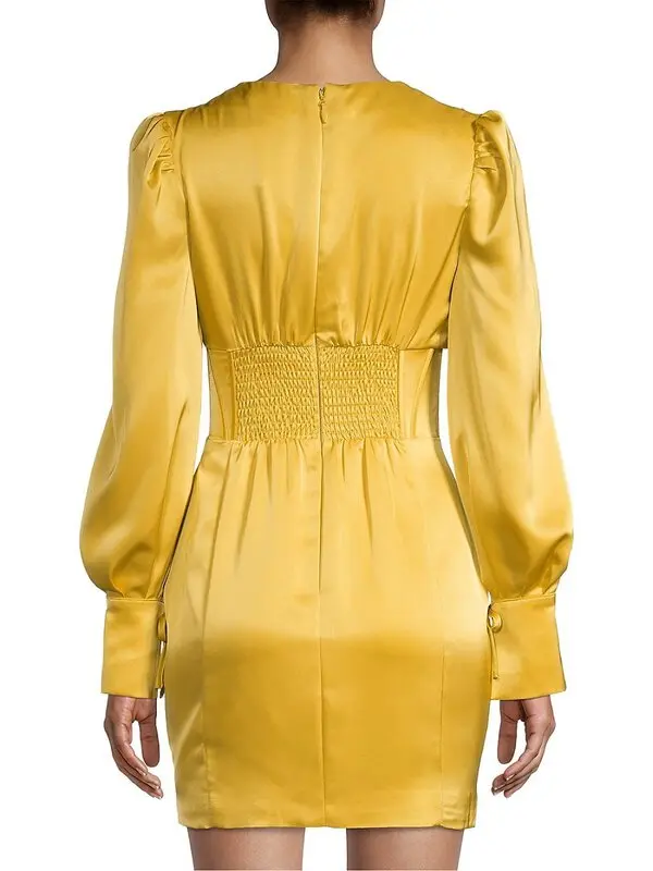 LAVISH ALICE Satin Corset Mini Dress