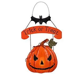 SUNSET VISTA DESIGNS Sunset Vista Trick Or Treat Welcome Sign - One-color