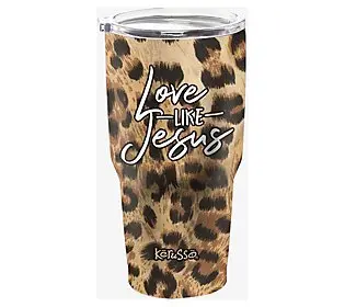 KERUSSO 30 Oz Dual Wall Tumbler Love Like Jes Us - One-color