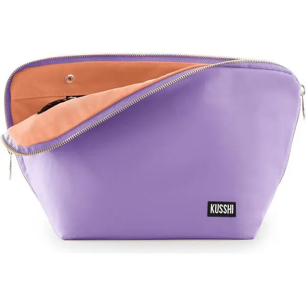 KUSSHI Vacationer Makeup Bag - Lavender/rosebud