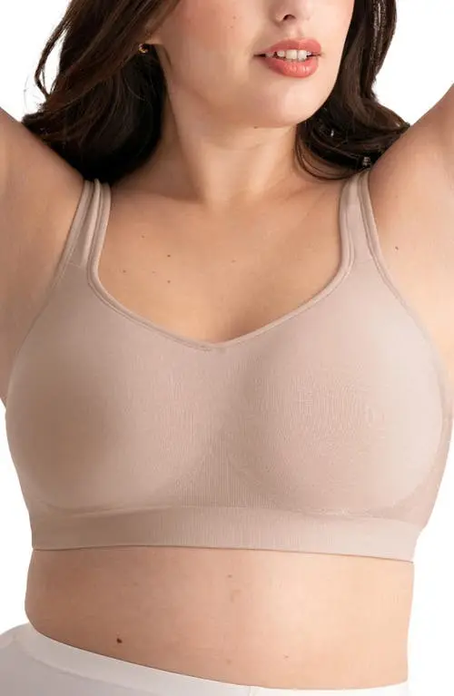 SHAPERMINT ESSENTIALS Daily Comfort Wireless Contour Bra - Oatmeal