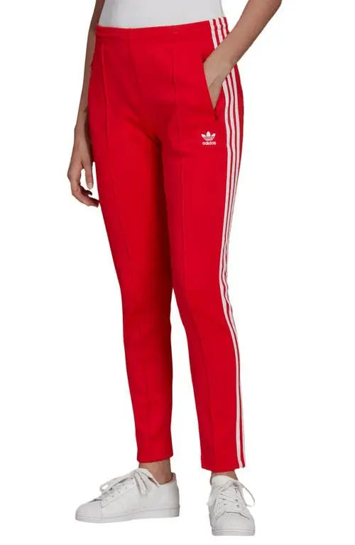 Adidas Primeblue Superstar Track Pants - Vivid Red