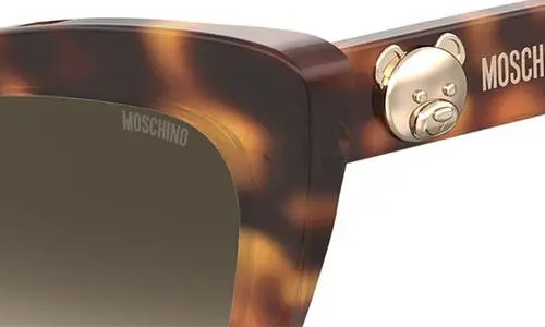 Moschino 54mm Gradient Cat Eye Sunglasses - Havana 