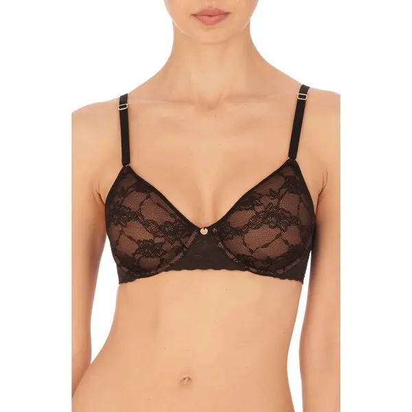 Natori Bliss Allure Underwire Unlined Bra - Black/glow