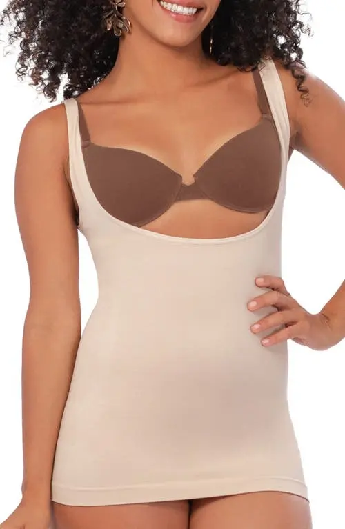 SHAPERMINT ESSENTIALS Open Bust Shaper Camisole - Beige