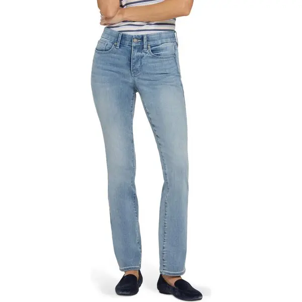 NYDJ Waist Match Marilyn Straight Leg Jeans - Bloom Bound