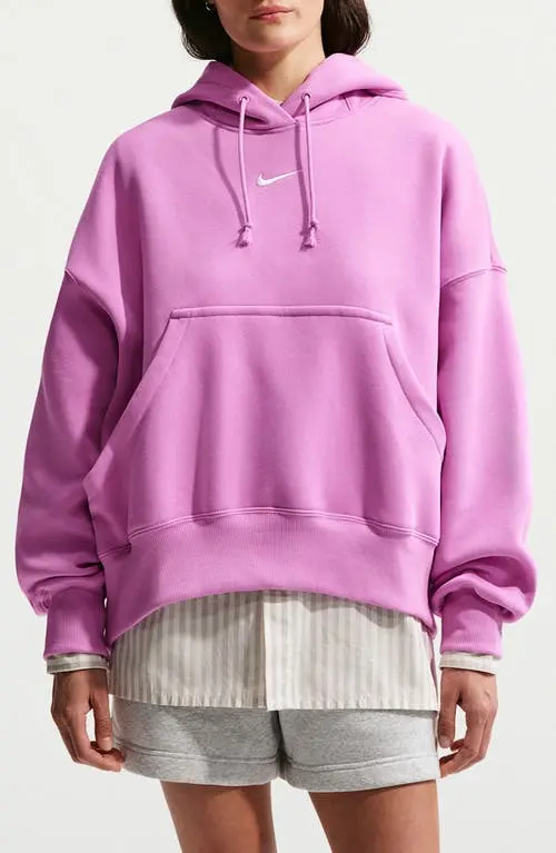 Nike Phoenix Fleece Pullover Hoodie - 503 Light Magenta/sail