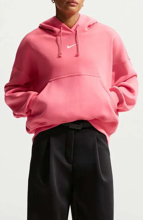Nike Phoenix Fleece Pullover Hoodie - Sea Coral/sail