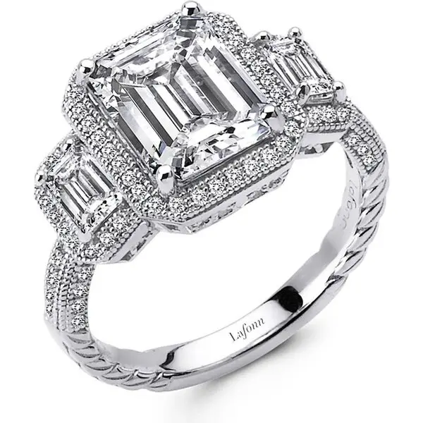 Lafonn Lassaire Three Stone Ring - Silver