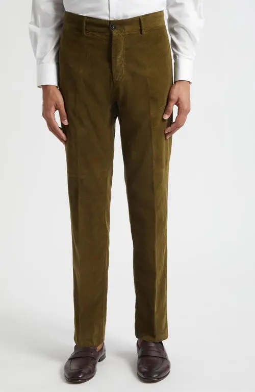 Massimo Alba Cotton Corduroy Suit - Military