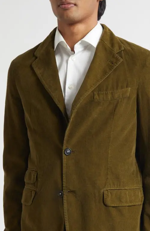 Massimo Alba Cotton Corduroy Suit - Military