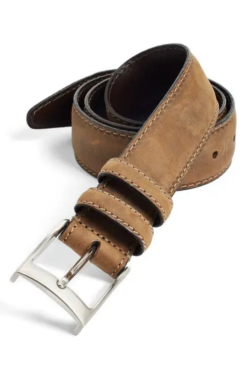 Johnston & Murphy Leather Belt - Brown