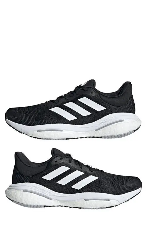 Adidas Solar Glide 5 Running Shoe - Black/white/grey