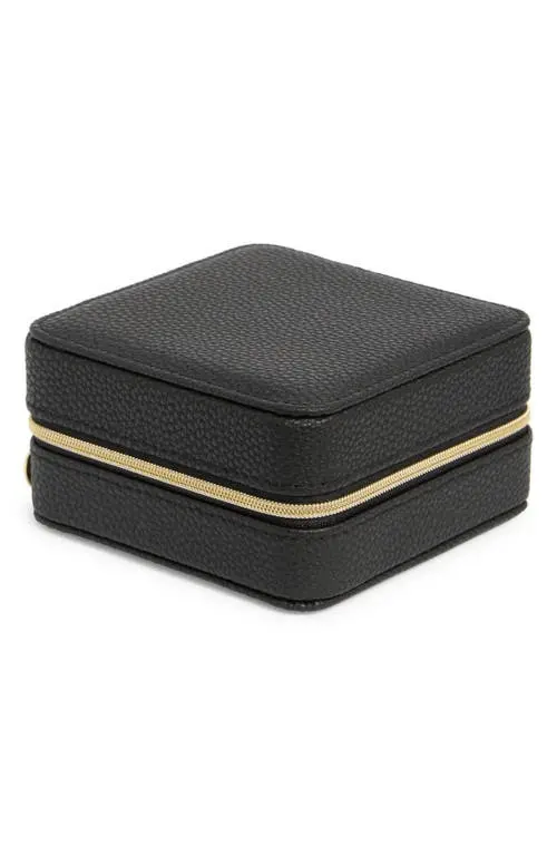 Nordstrom Square Zip Jewelry Box - Black Pebble