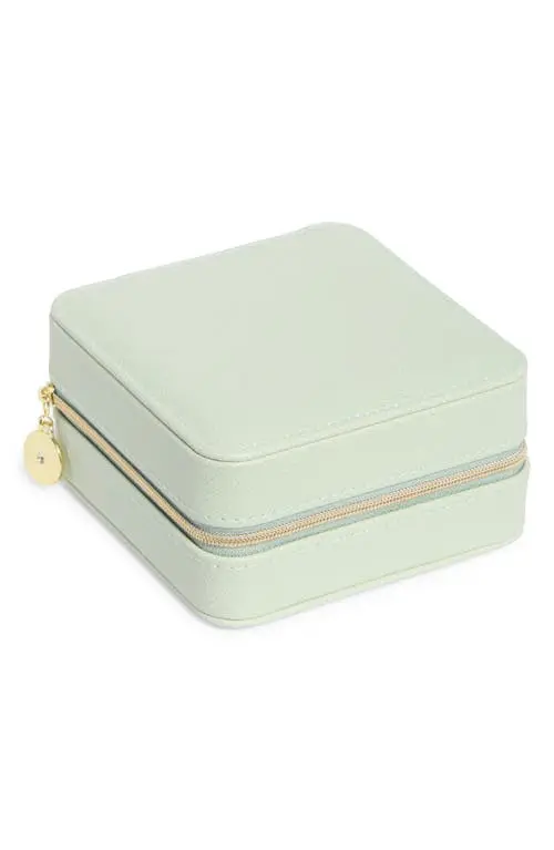 Nordstrom Square Zip Jewelry Box - Sage Green
