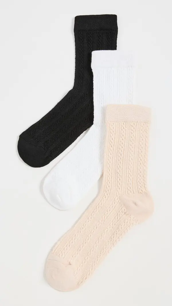 STEMS Delicate Knit Socks Pack Of 3