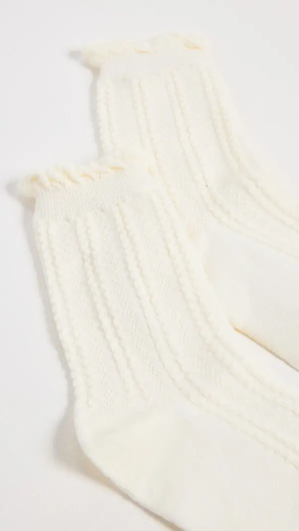 STEMS Pointelle Crew Socks