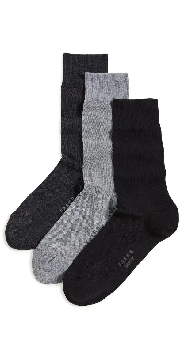 Falke Happy Crew Socks 3-pack - Assorted