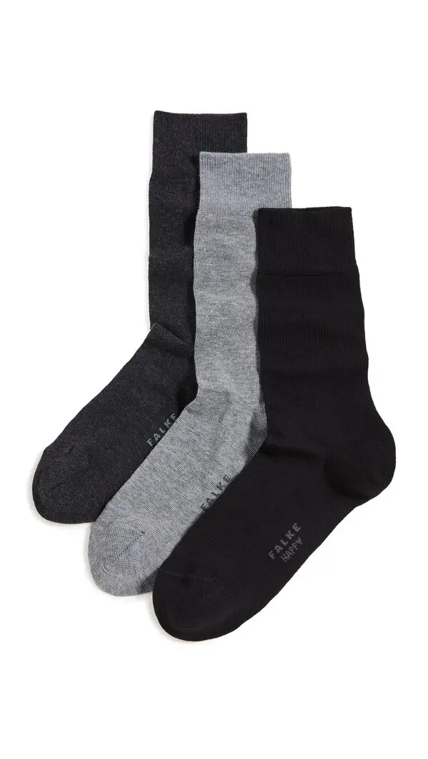 Falke Happy Crew Socks 3-pack