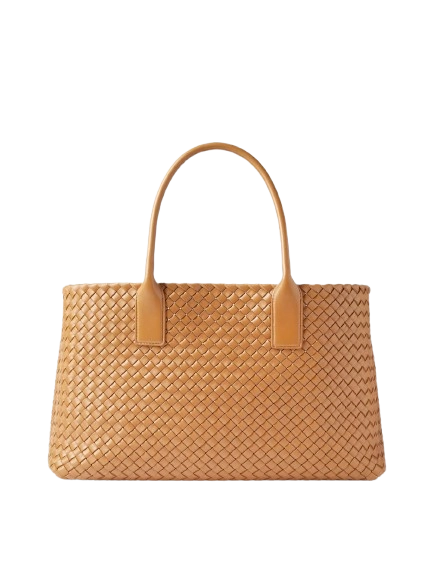 Bottega Veneta Cabat Mini Intrecciato Tote - Brown