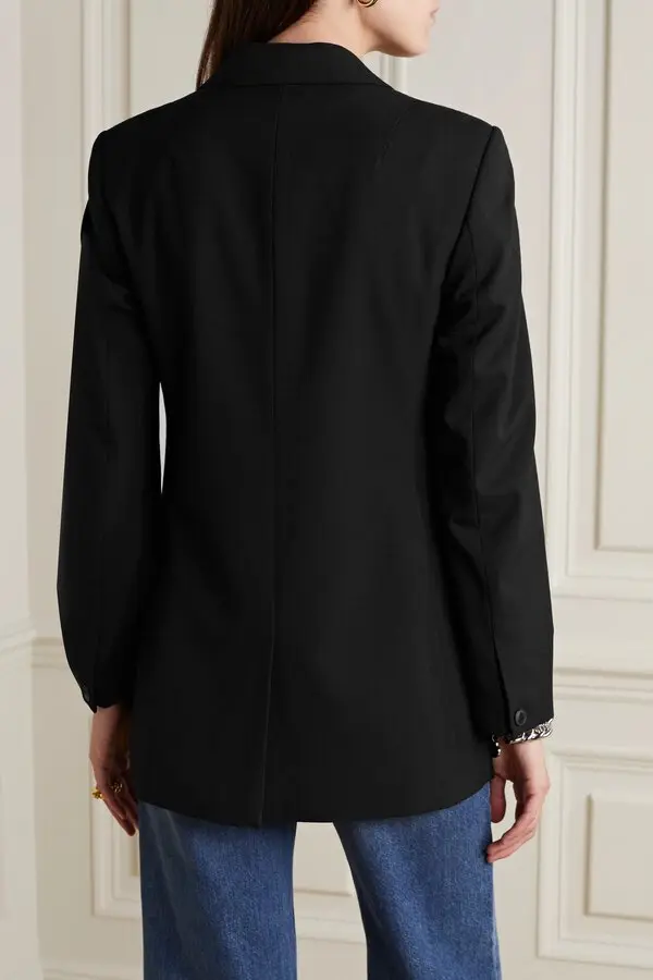 Rag & Bone Icons Andie Double-breasted Wool-blend Twill Blazer