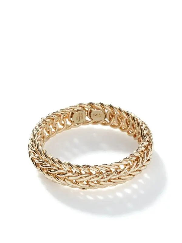 John Hardy 14kt Yellow Kami Chain Ring - Gold