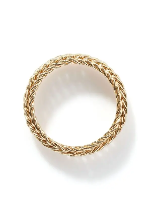 John Hardy 14kt Yellow Kami Chain Ring