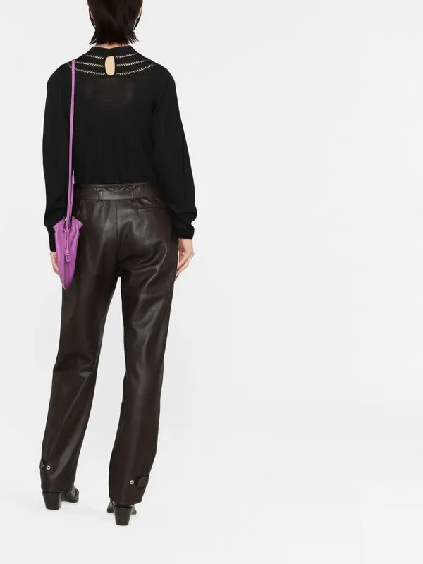 Alberta Ferretti Fishnet-insert Jumper