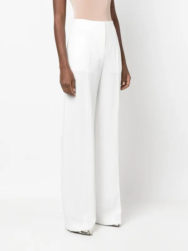 Alberta Ferretti High-waisted Wide-leg Pants