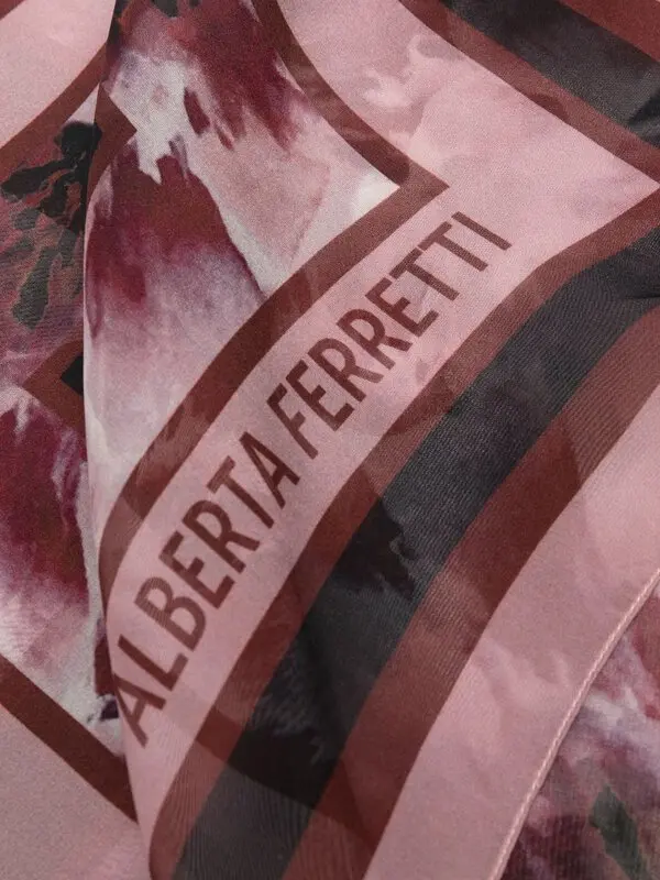 Alberta Ferretti Floral-print Silk Scarf