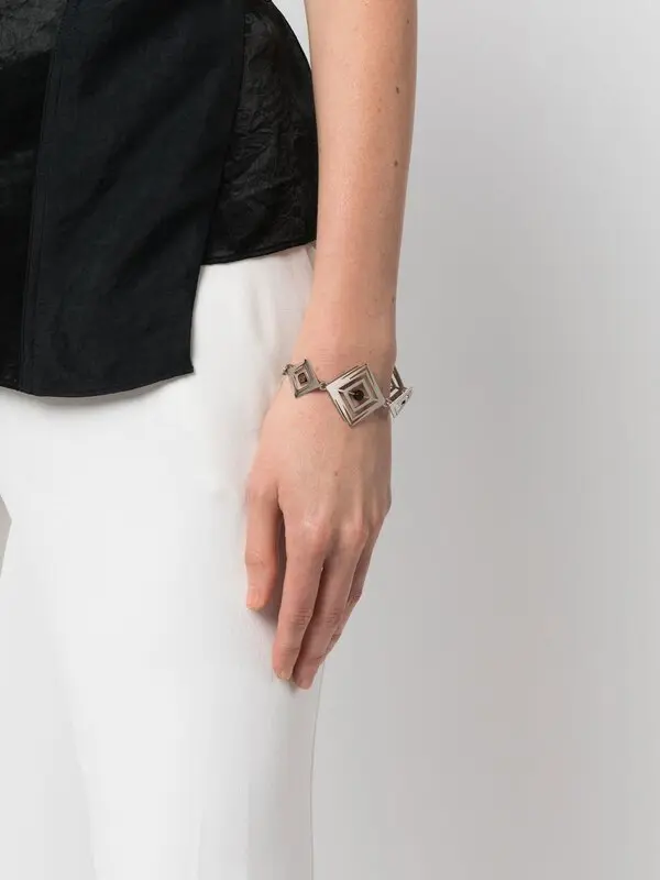 Alberta Ferretti Geometric Frame Bracelet