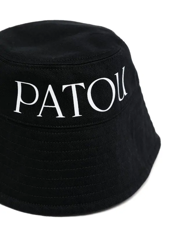 PATOU Logo-print Bucket Hat - Black