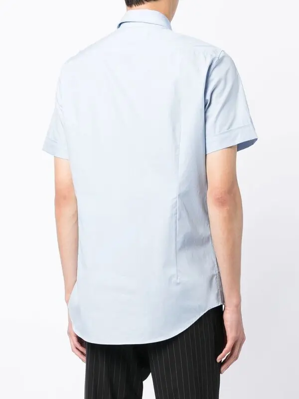 VIVIENNE WESTWOOD Embroidered Orb Short Sleeve Shirt - Blue