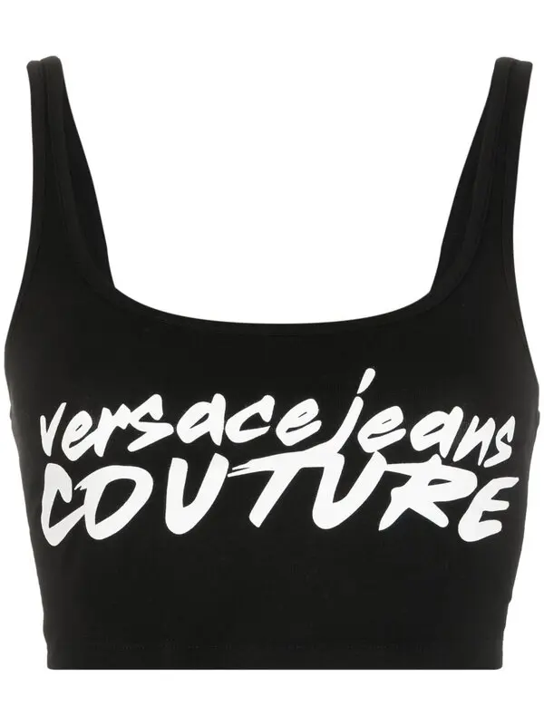 Versace Logo-print Cropped Top
