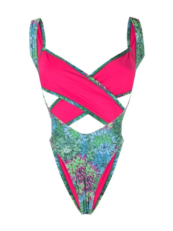REINA OLGA Cross-strap One-piece