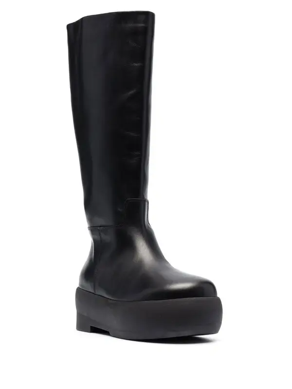 GIABORGHINI Knee-length Platform Boots - Black