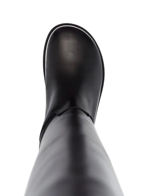 GIABORGHINI Knee-length Platform Boots - Black