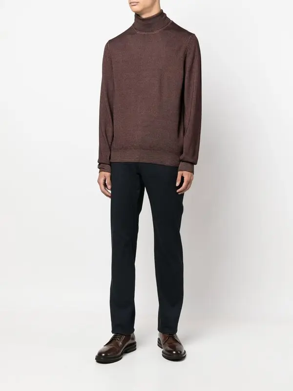 LARDINI Roll-neck Wool Jumper