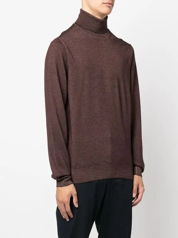 LARDINI Roll-neck Wool Jumper
