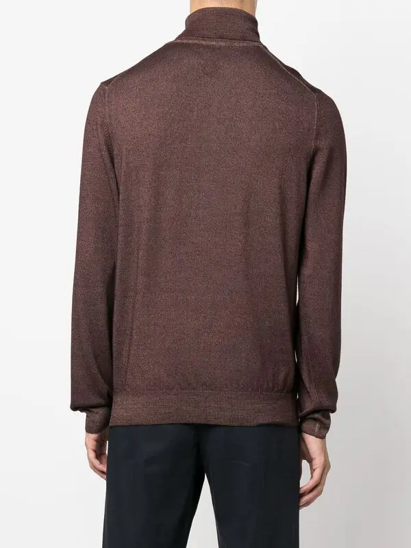 LARDINI Roll-neck Wool Jumper